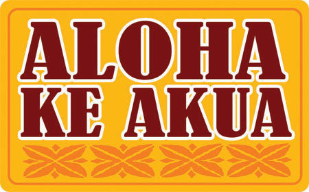 Aloha Ke Akua Decal – Nalu Blue Hawaiian Decals