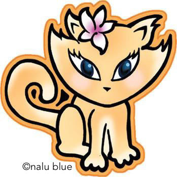 Pua Kitty Decal – Nalu Blue Hawaiian Decals