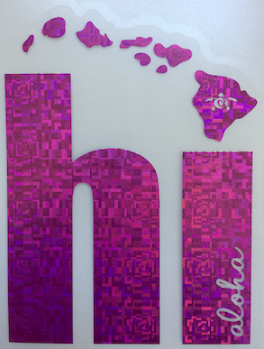 Hawaii Hi islands decal – Nalu Blue Hawaiian Decals